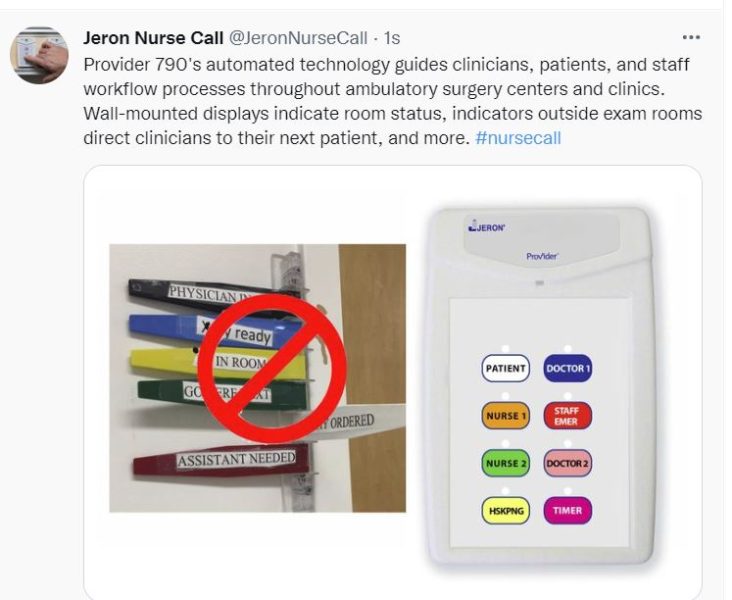 On Twitter... - Jeron Nurse Call Systems